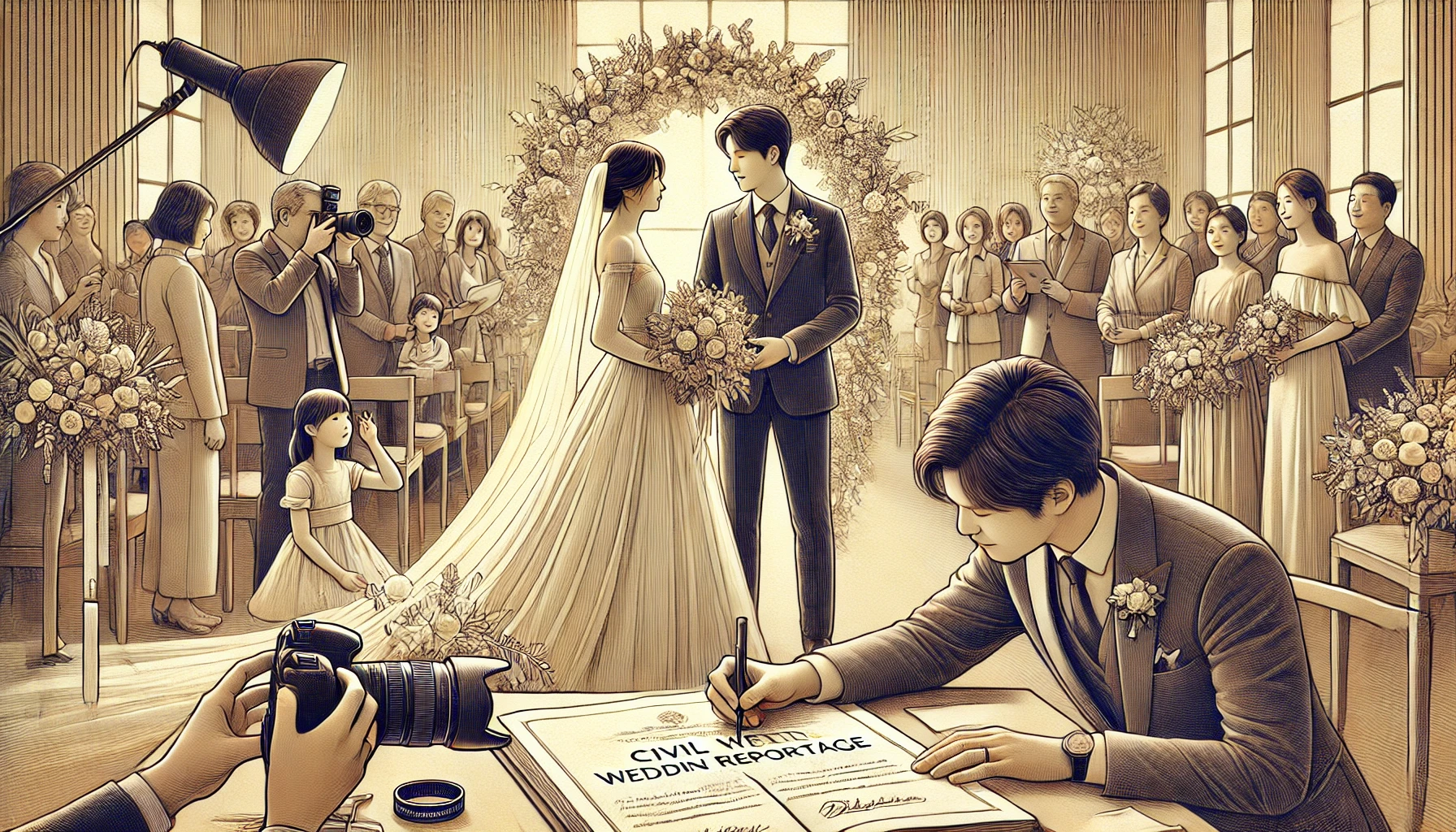 Un reportage mariage civil est indispensable - Idir Hakim